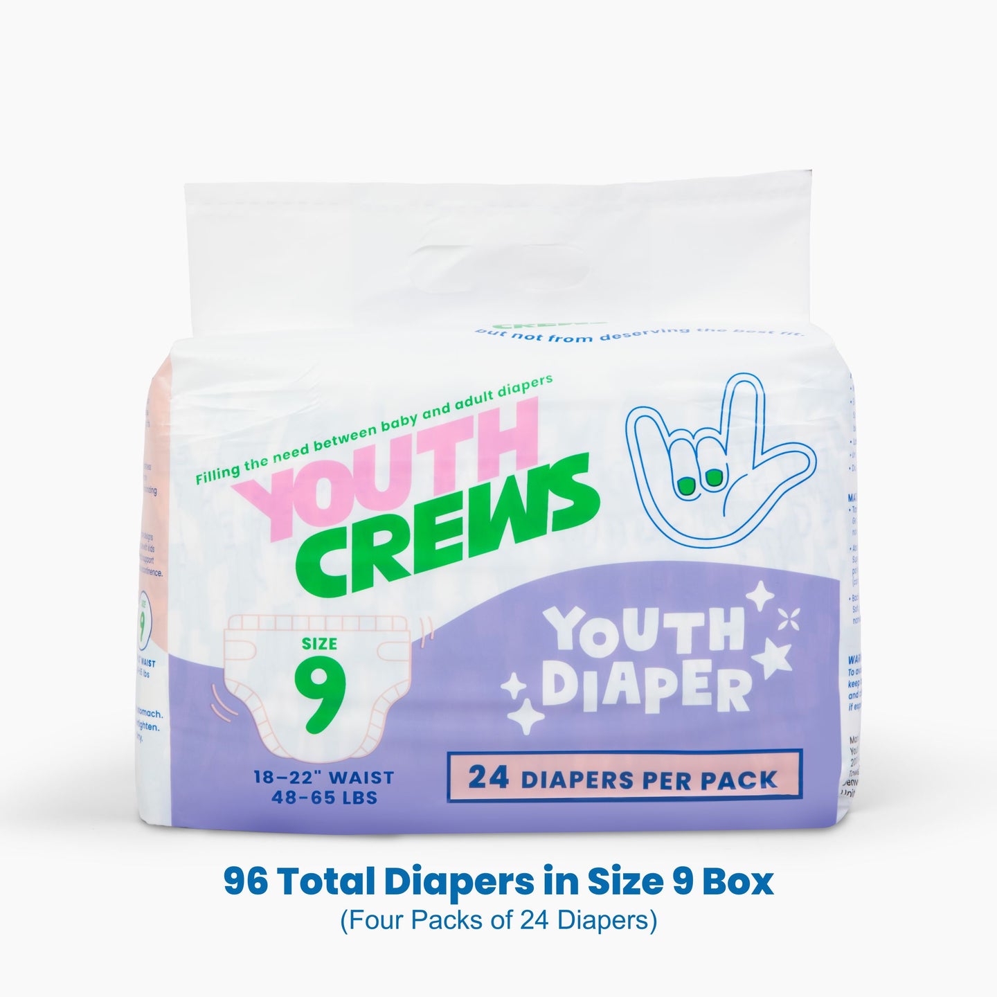 Youth Diapers for Disabled Kids | After Baby Sizes | Youth Crews